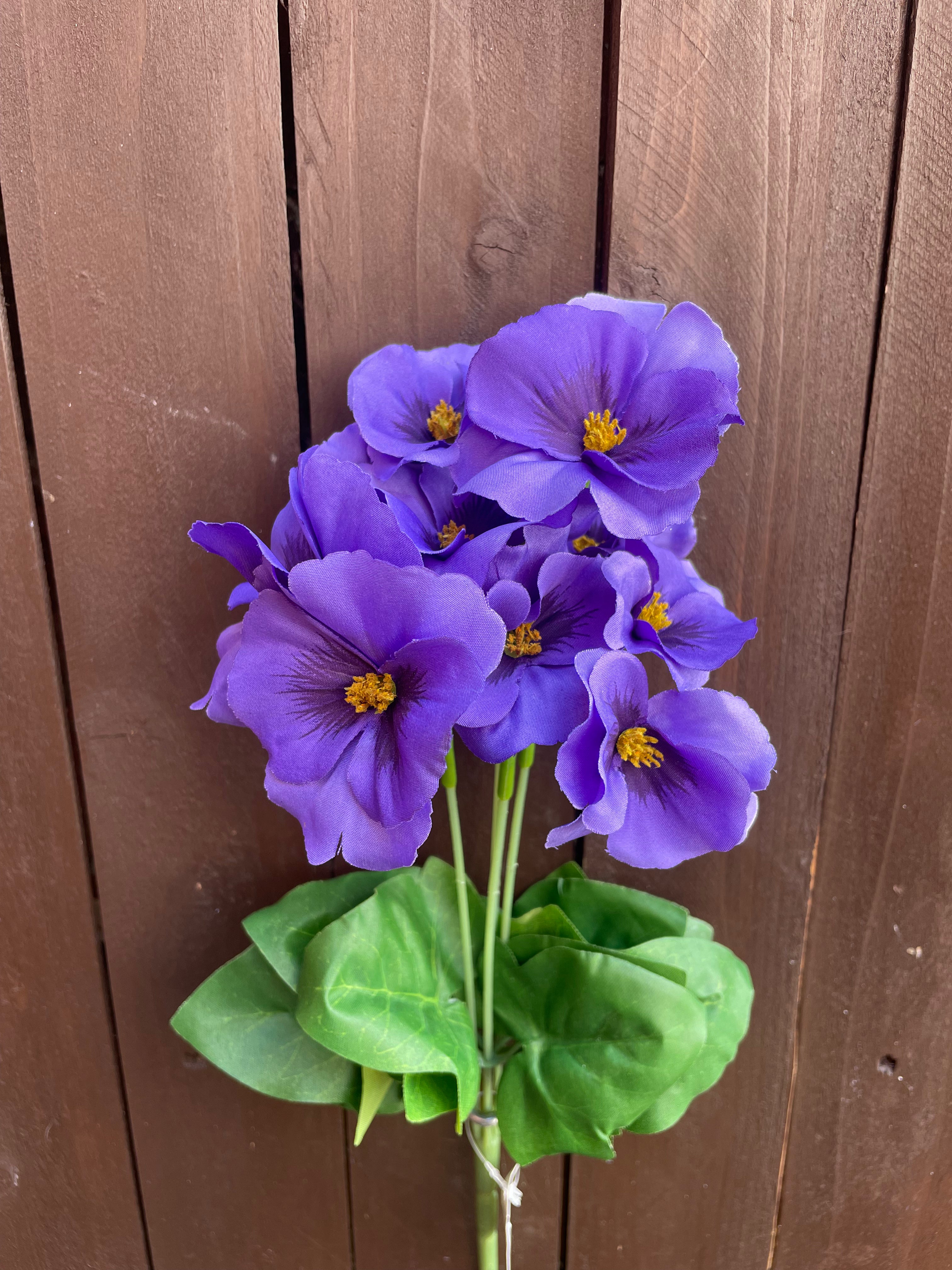 DELUXE PANSY BUNCH PURPLE – LOVE LILY FLORIST SUPPLIES