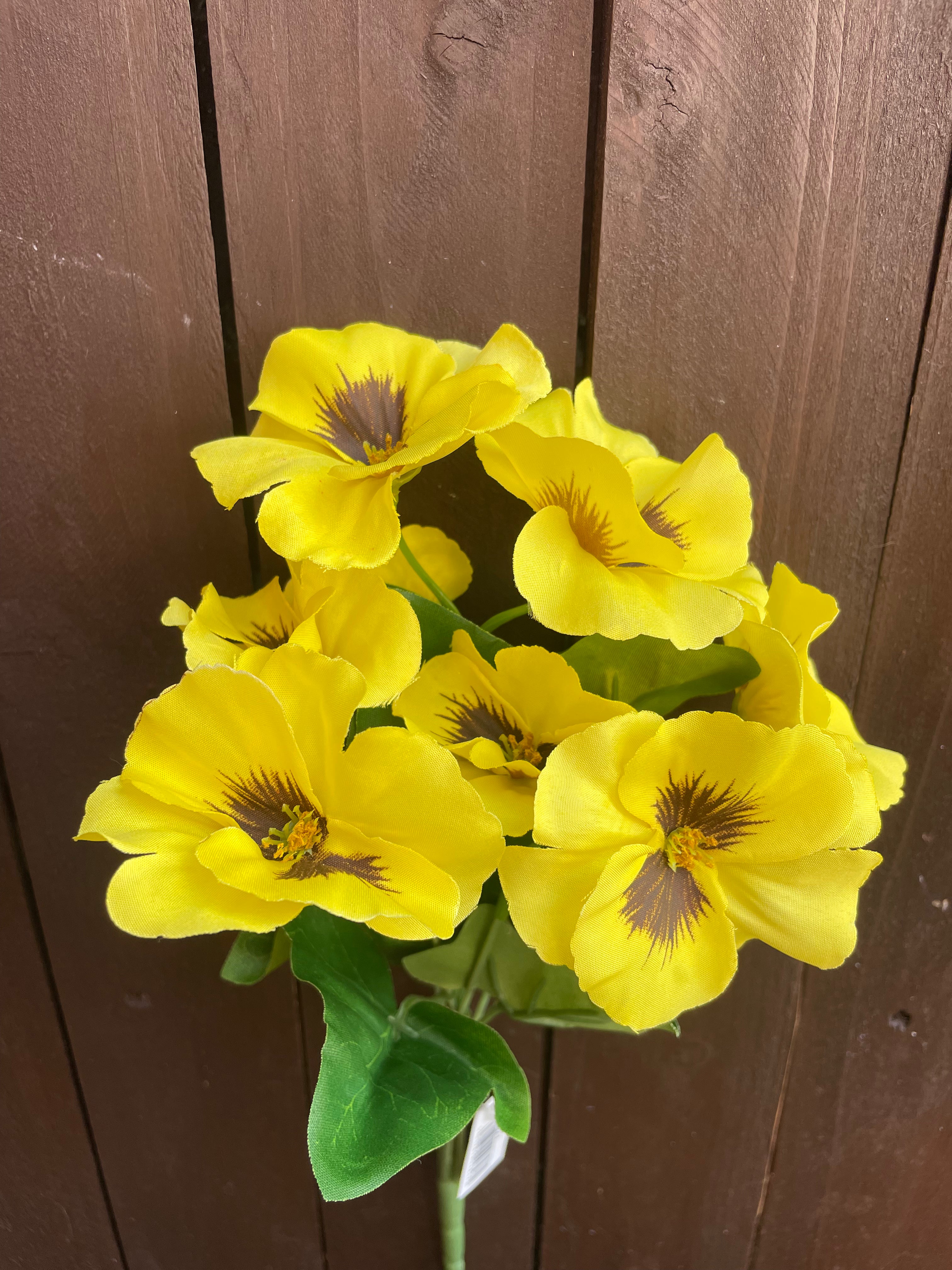 DELUXE PANSY BUNCH YELLOW – LOVE LILY FLORIST SUPPLIES